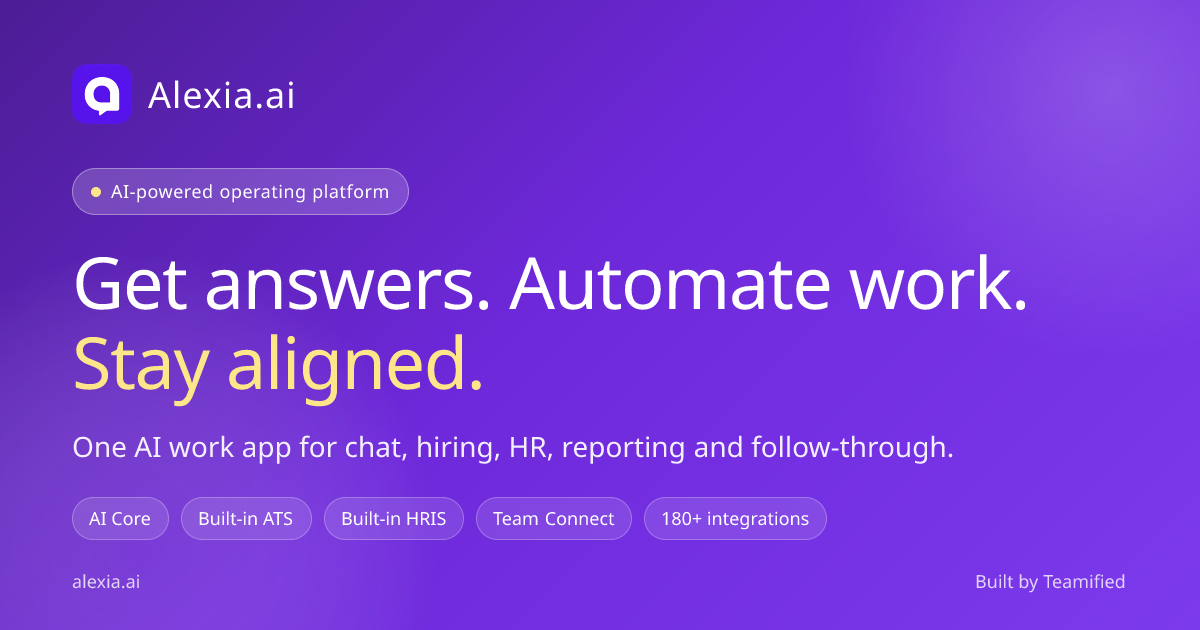 Alexia.ai - AI-Powered Operating Platform | Get Answers, Automate Work ...